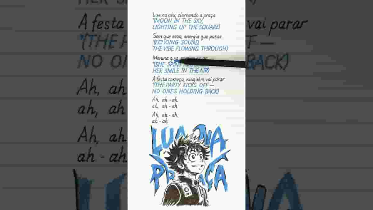 🌙🎶 LUA NA PRAÇA – DJ Samir (English Translation + Lyrics) | Real-Time ...