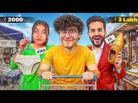 Cheap vs Expensive Shopping Challenge | Real-Time YouTube Video View ...