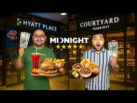 Midnight 5 Star Hotel's Cafe Food Experience | Hyatt Vs Marriott | Viwa ...