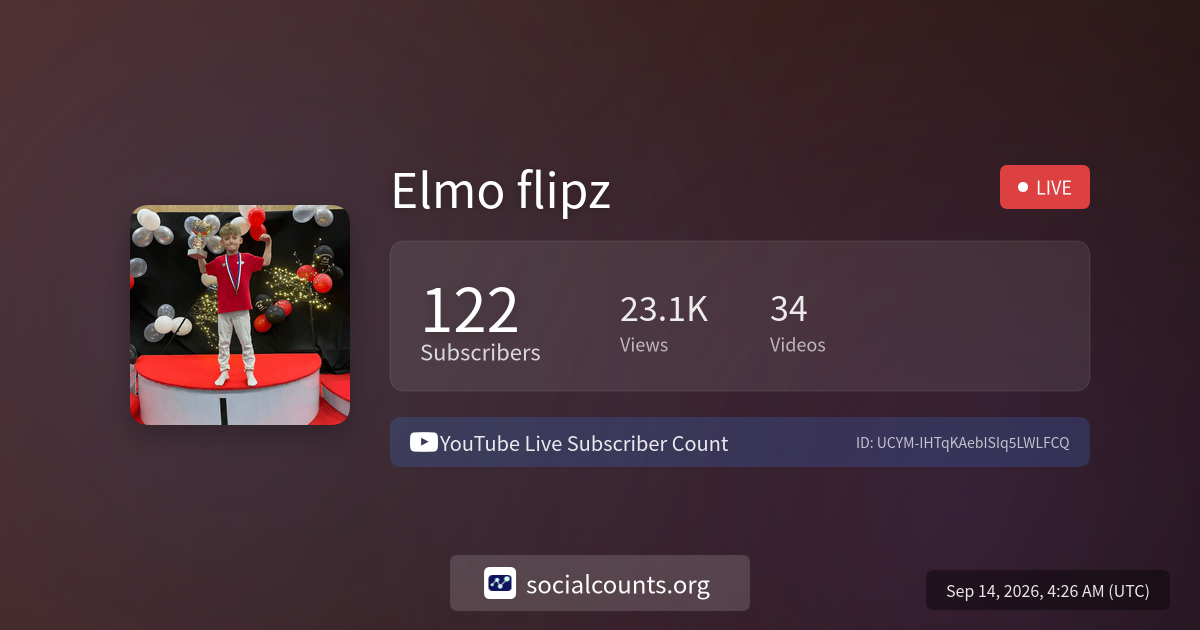 Elmo Flipz Youtube Live Subscriber Count