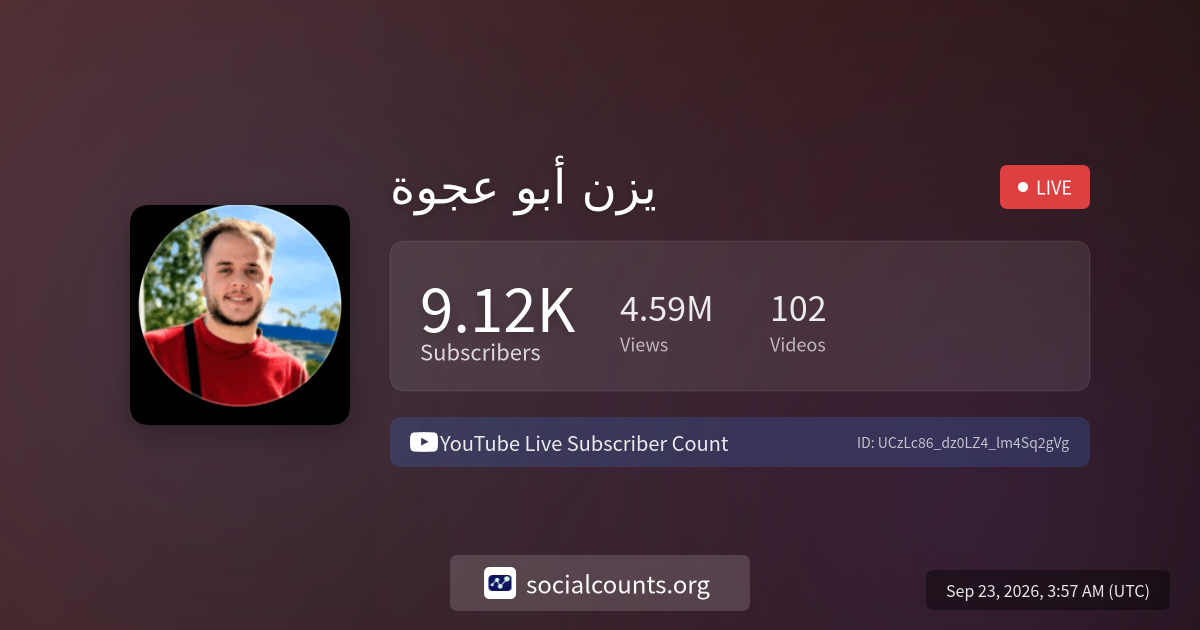 يزن أبو عجوة Youtube Live Subscriber Count