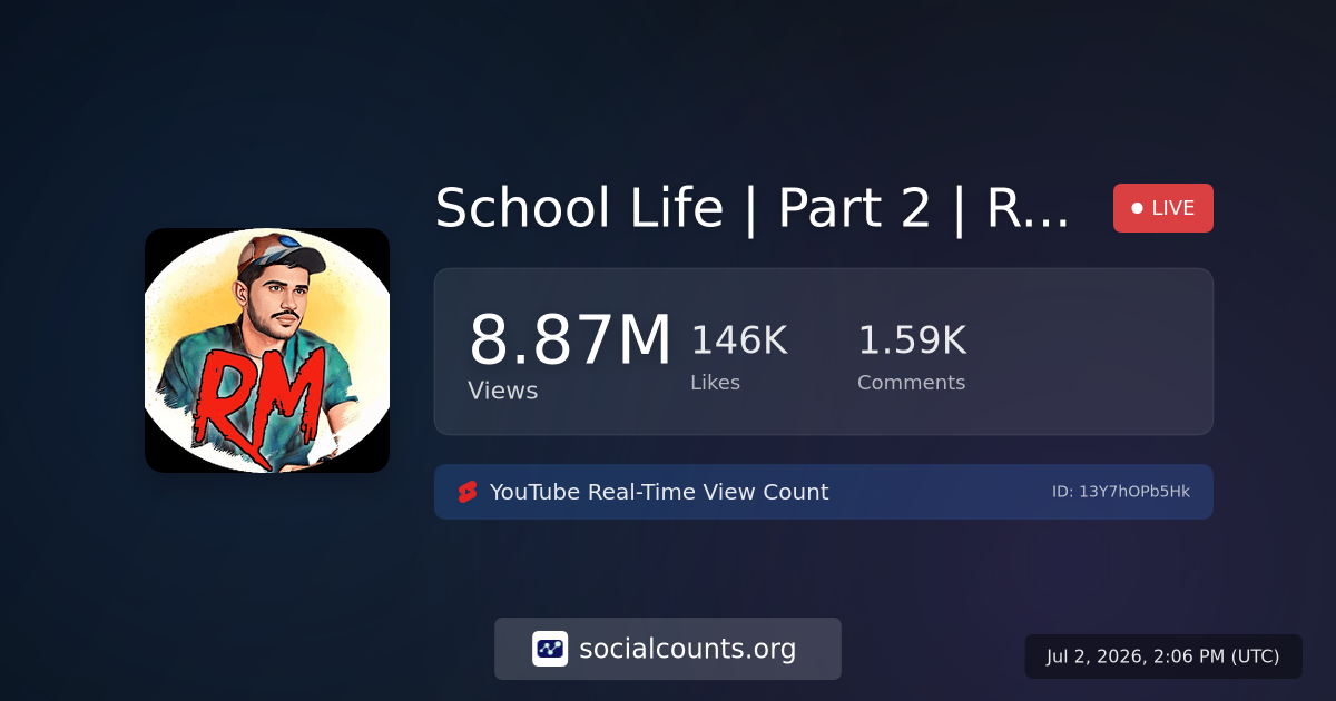 School Life | Part 2 | Rocky Marwadi | Real-Time YouTube Live View ...