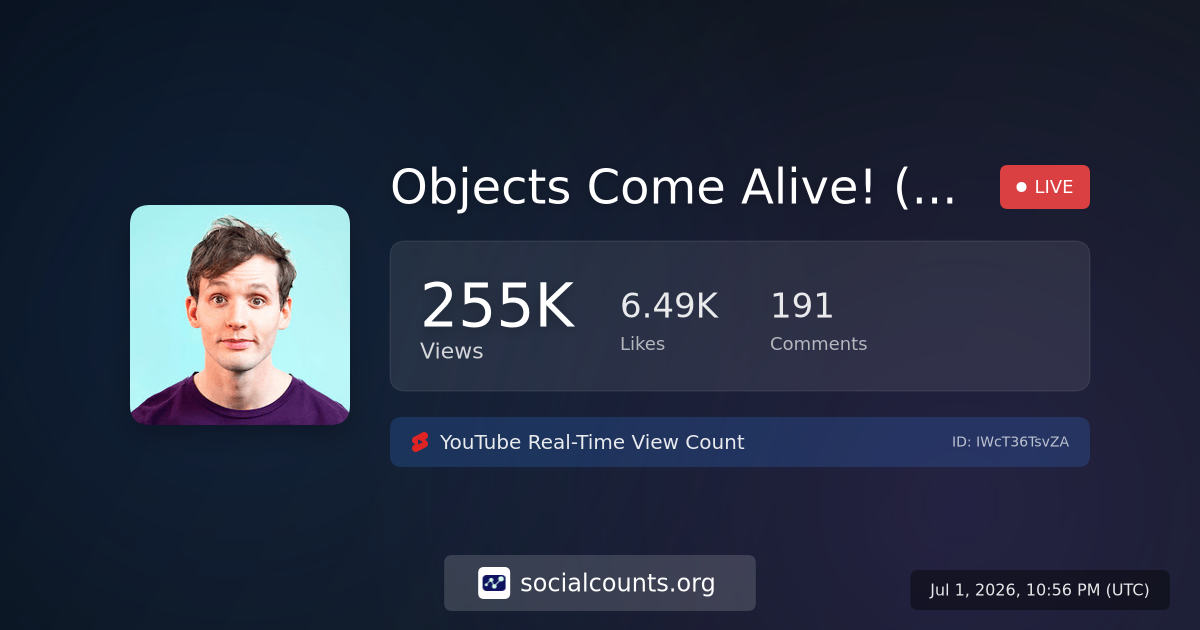 Objects Come Alive! (Stop-Motion Animation) | Real-Time YouTube Live ...