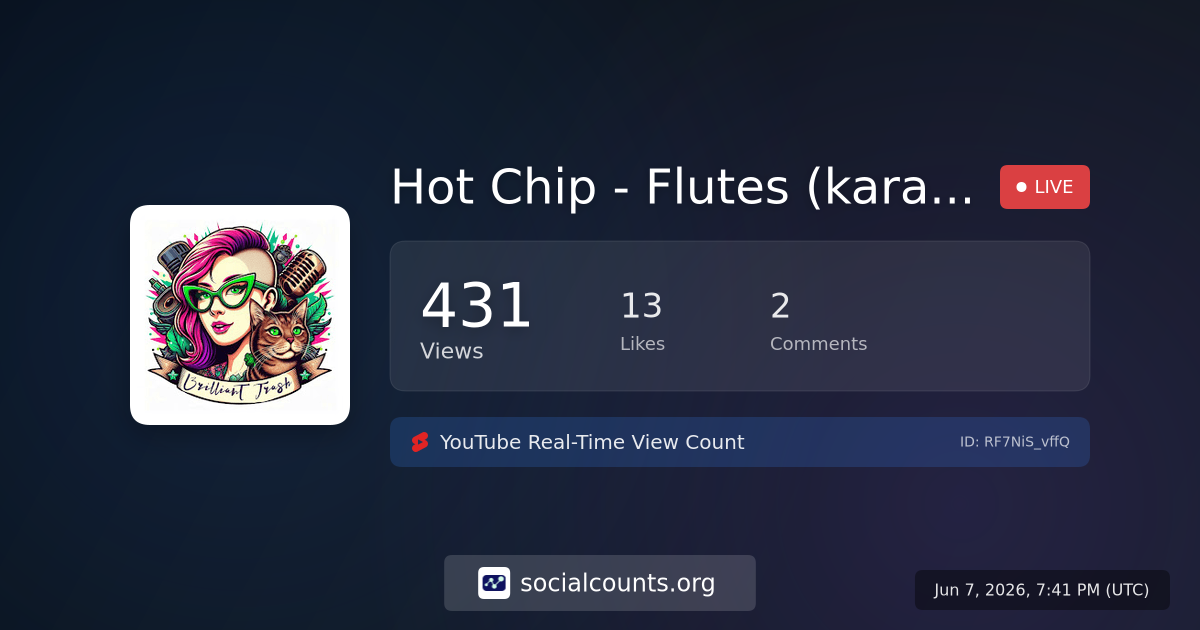 Hot Chip - Flutes (karaoke) | Real-Time YouTube Live View Count ...