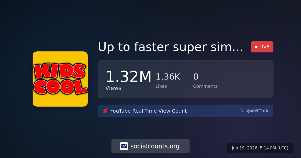 Up to faster super simple songs bears hunt 16 | Real-Time YouTube Live ...